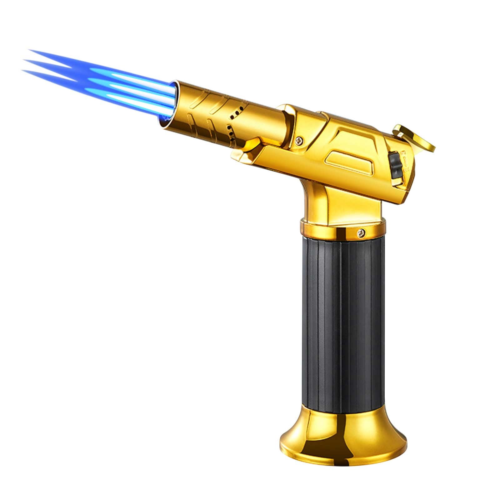 AUHomiTorch Lighter, Three Jet Flame Windproof Butane Refill Portable ...