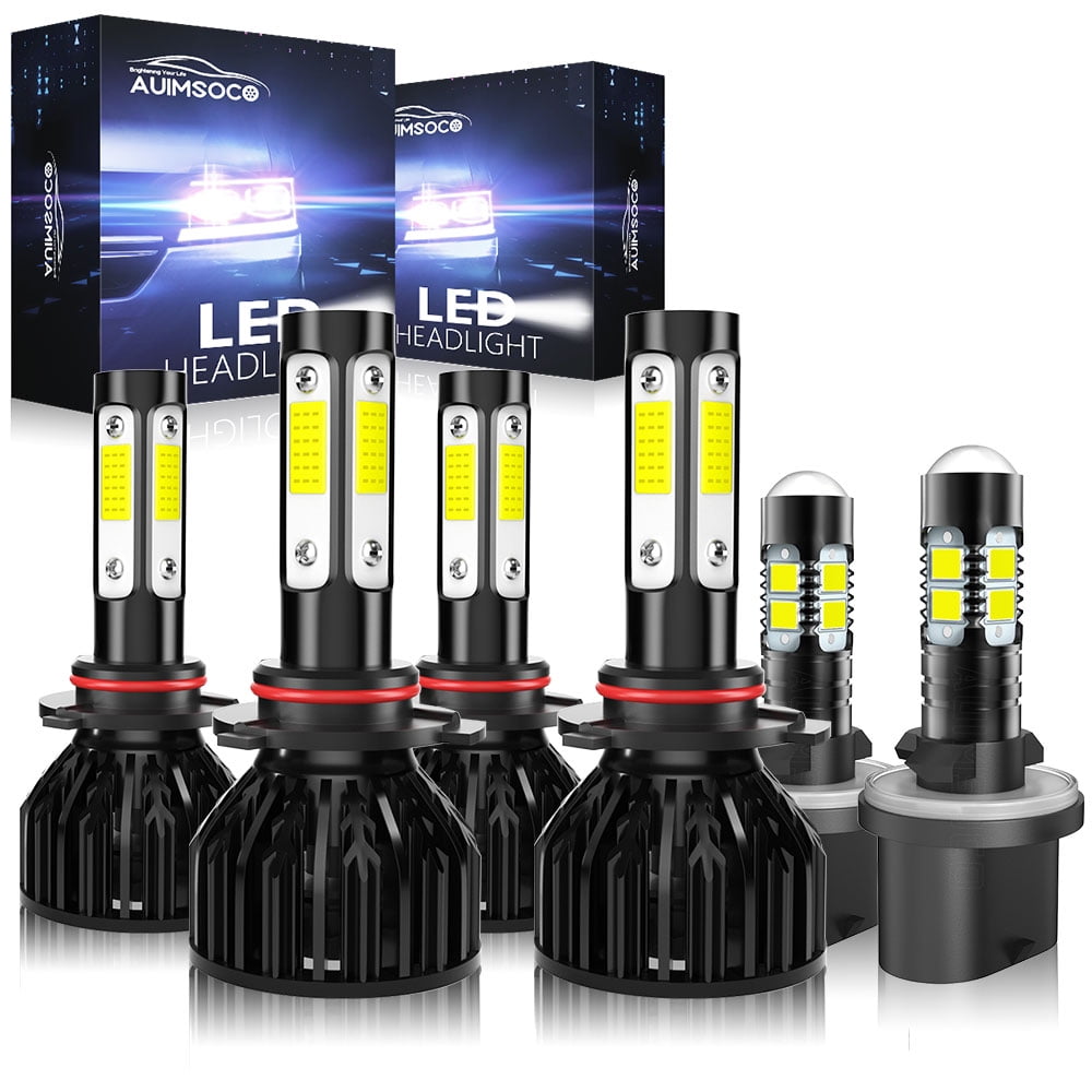 AUIMSOCO 2024 Upgrate 9005+9006+880 LED Headlight Bulbs Combo High Low Beam Fog Light 40W 6000K ...