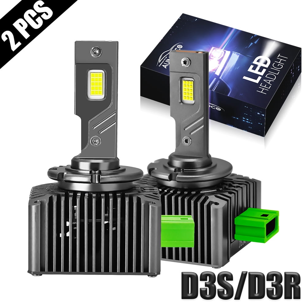 AUIMSOCO 2x Combo Led Headlights D3S/D3R Hi/Lo Beam Kits 8000LM Cool White 6000k For Cadillac ...