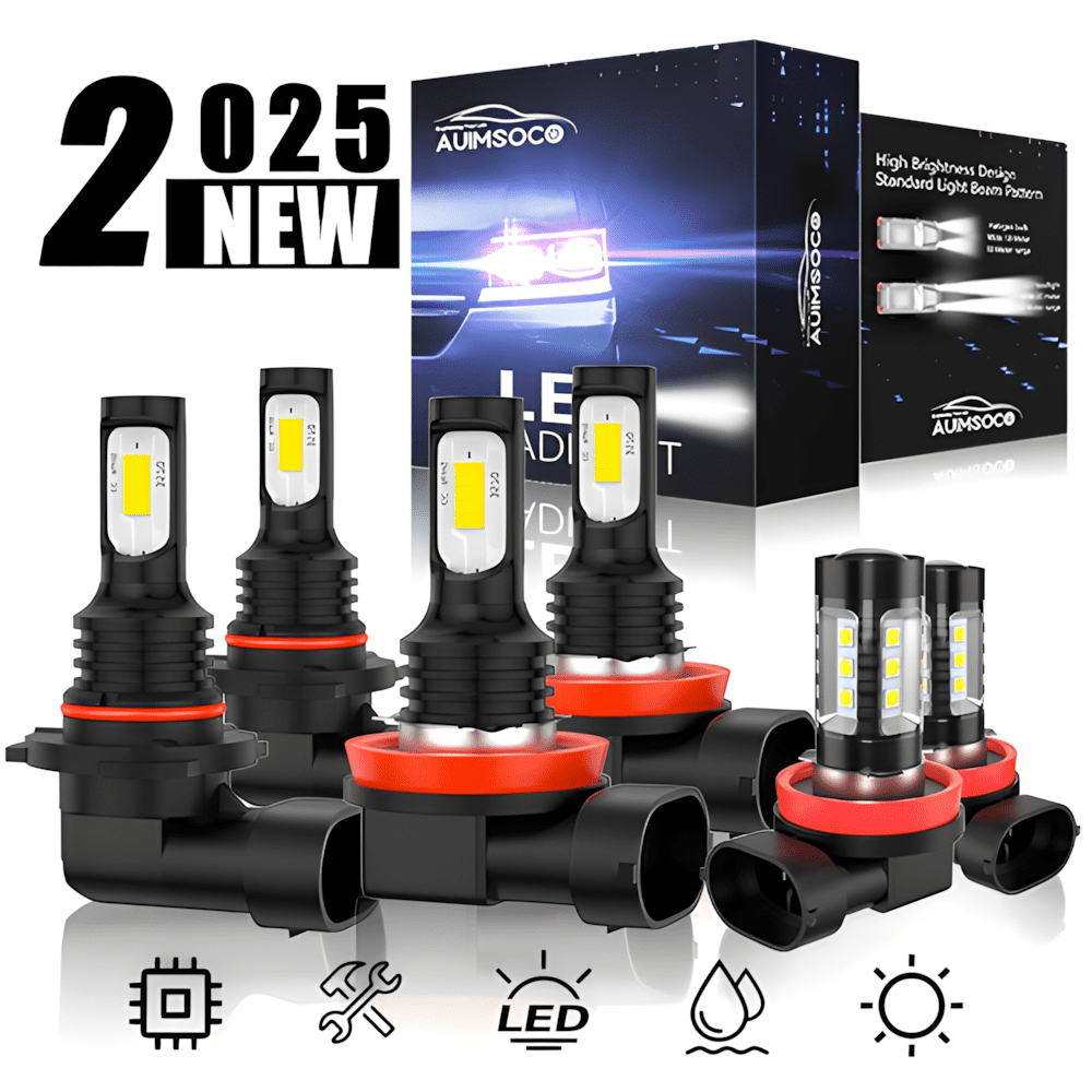 AUIMSOCO For Ford Edge 2007 2008 -2010 4x 6000K LED Headlight High Low ...