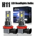 AUIMSOCO H11 LED Headlights Low Beam Bulbs Kit 6000K White Super Bright ...