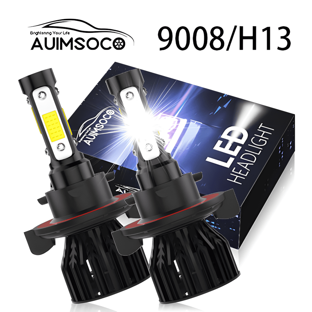 AUIMSOCO H13 LED Headlight Bulbs Kit for Dodge Ram 1500 2500 3500 2006-2011 High/Low Beam ...