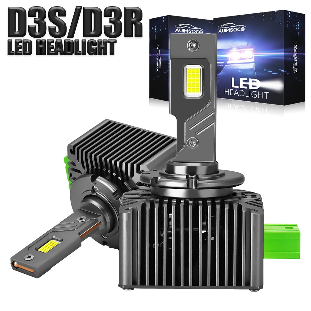 AUIMSOCO Led Headlights 2Pcs High Low Bulbs Combo D3S/D3R/D3C 6000k ...