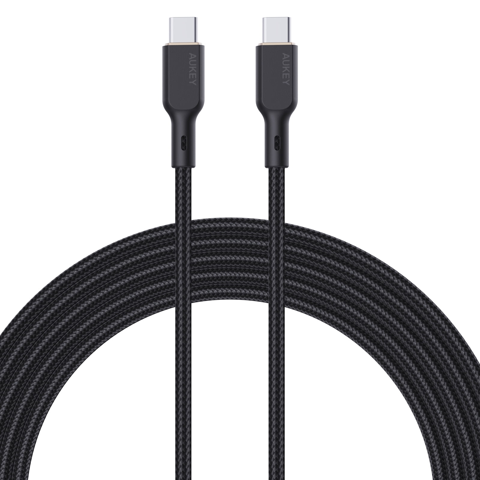 AUKEY CB-KCC101 1m 100W Nylon Braided USB-C to USB-C Cable with Kevlar ...