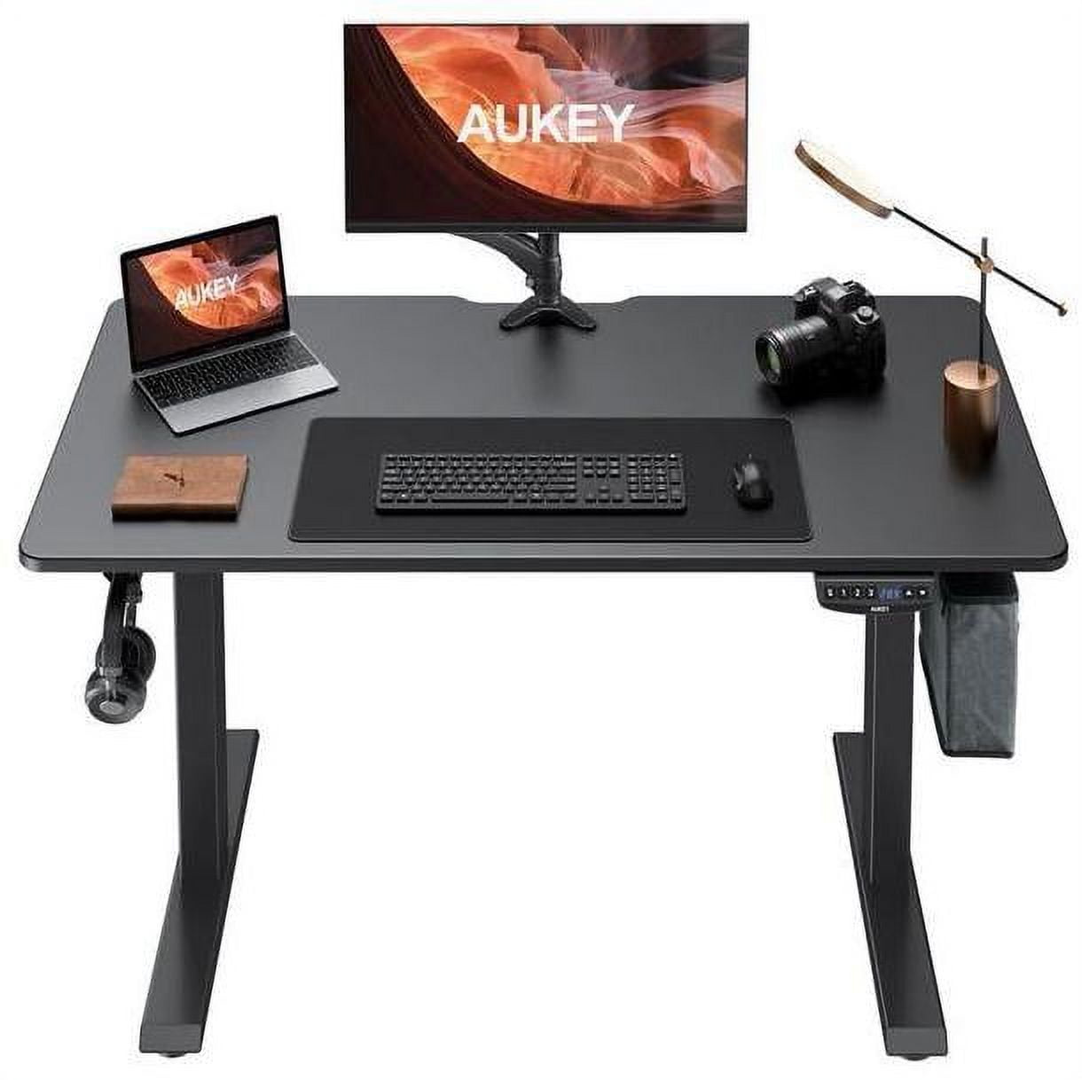 Aukey Height-Adjustable Electric Standing Desk, Dual Motors, Easy ...