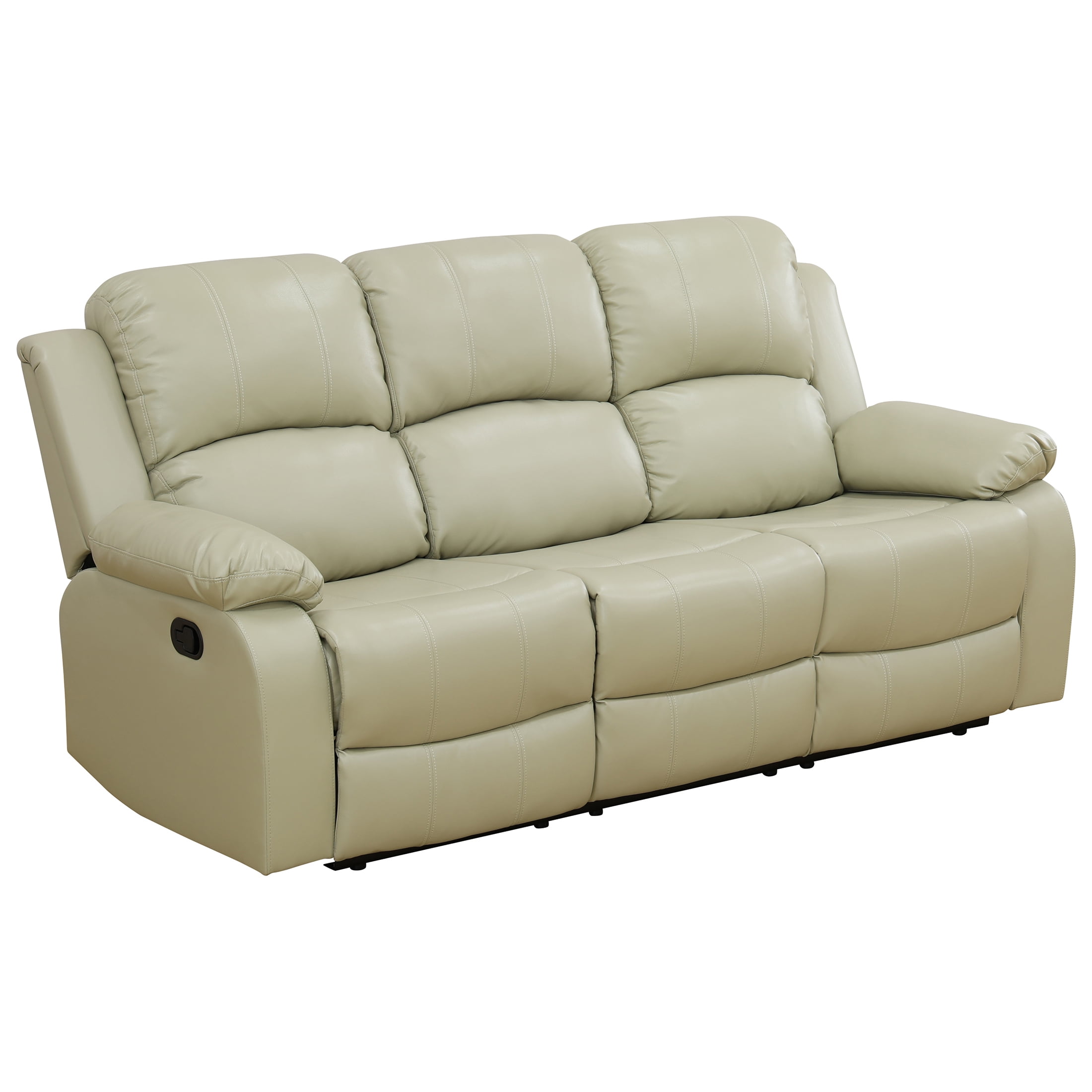 AUKFA 3 Seats Recliner Sofa Chair, Home Theater Sofa with Flipped ...