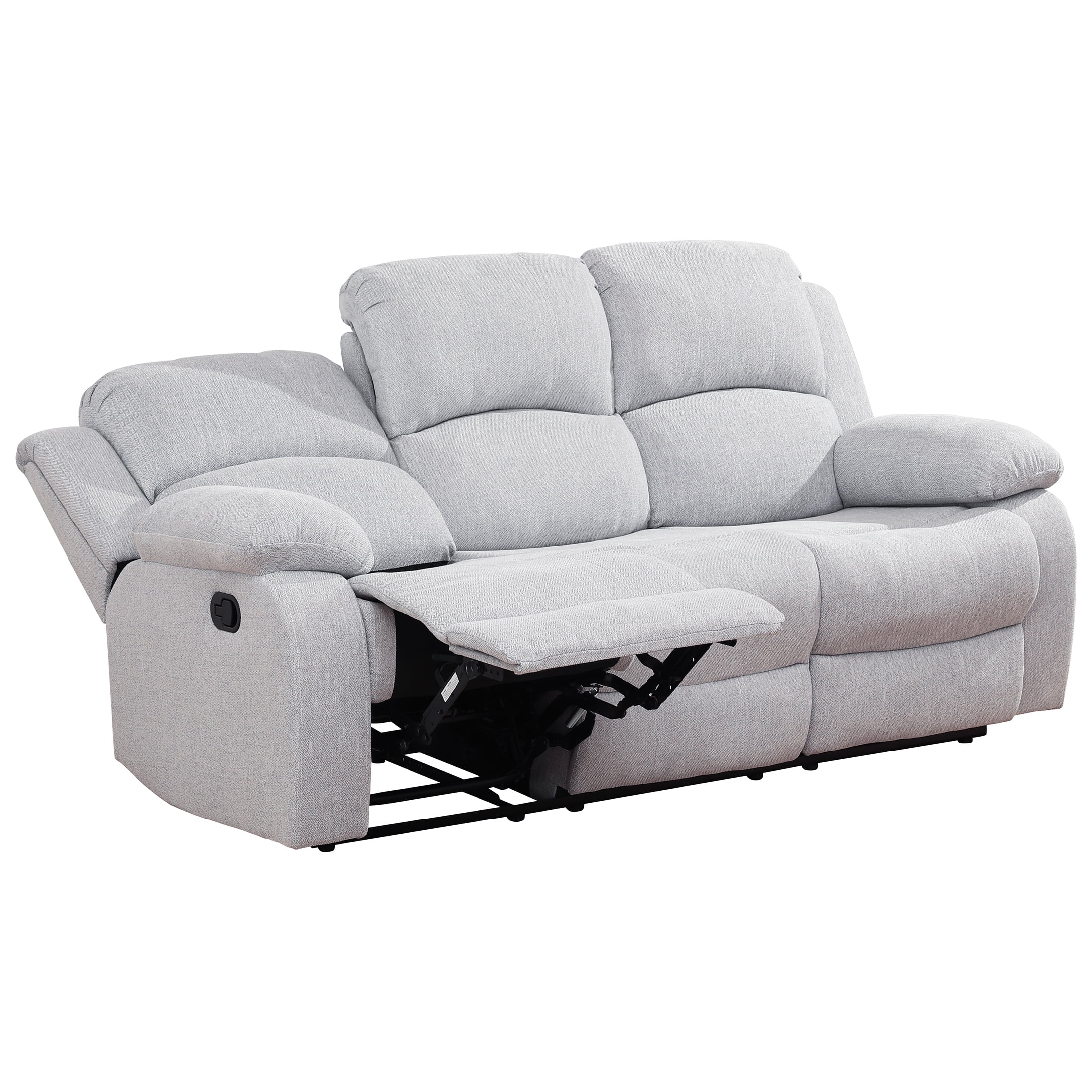 AUKFA 3 Seats Recliner Sofa Chair, Home Theater Sofa with Flipped ...