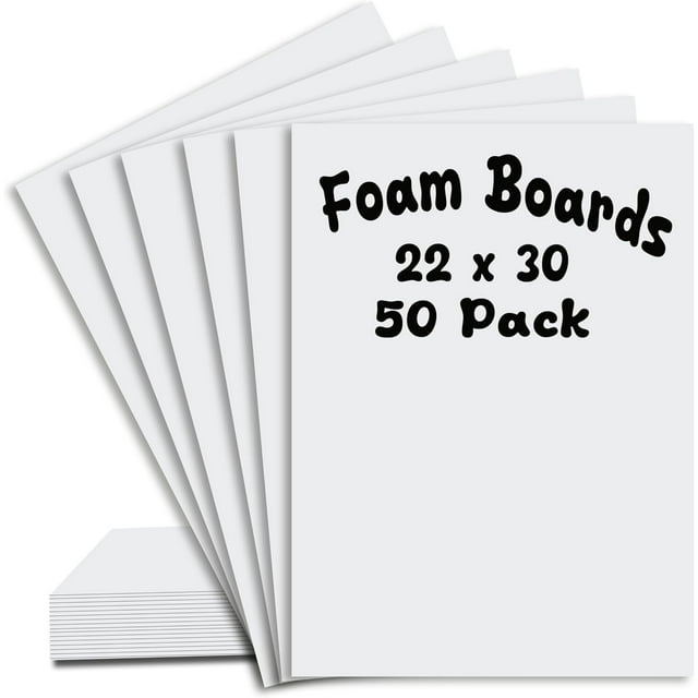 AUKSales Foam Board, 20 x 30 Inche 5mm Thickness, Poster Board ...