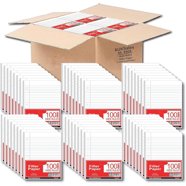 Filler Paper 600 Sheets (6pks of 100) - Wide Ruled (8n x 10in) - 3 Hole Punched for Ring Binders ...