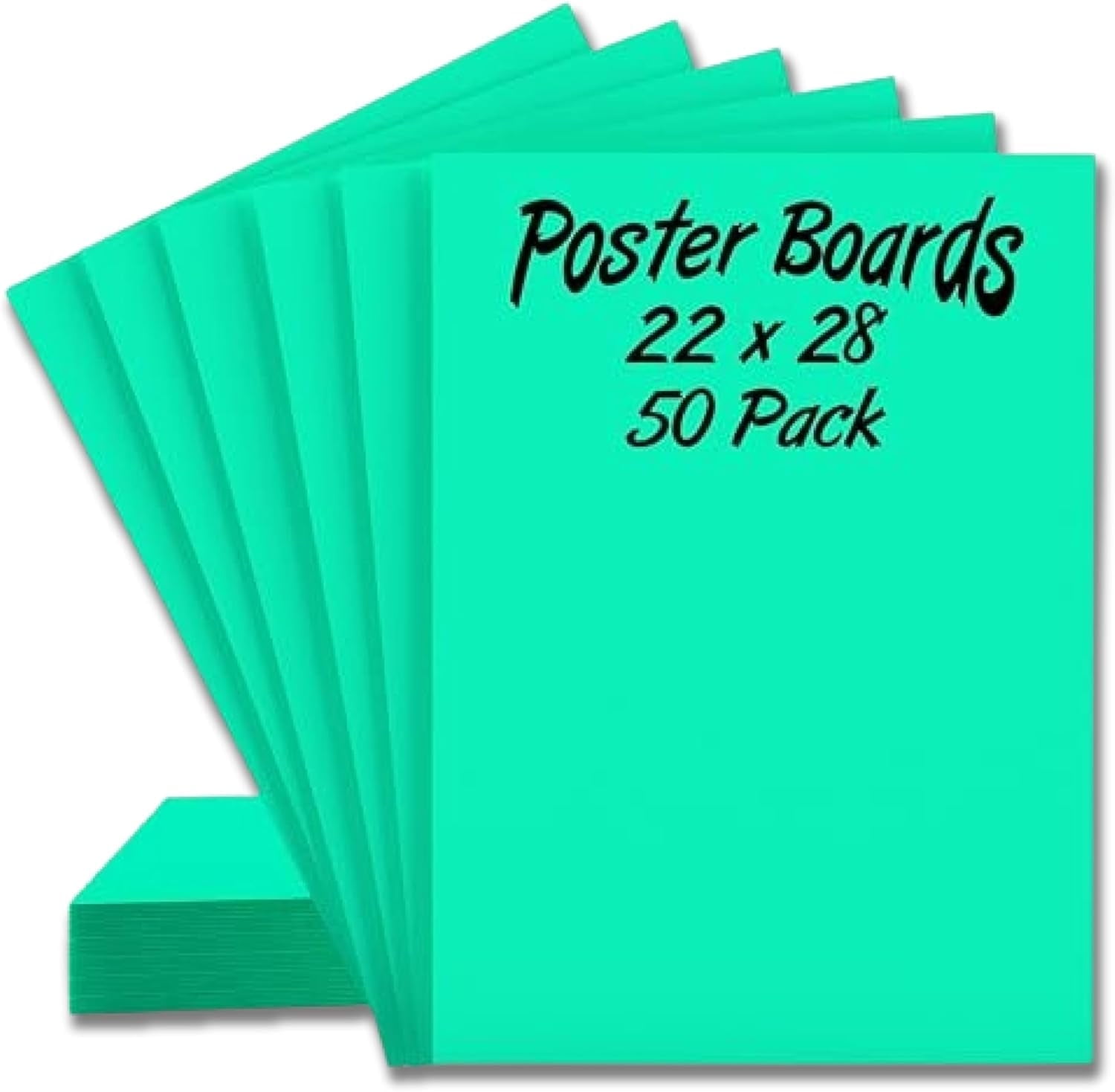 AUKSales Poster Board, 22"x 28", Used in Art & Craft Projects, Easily ...