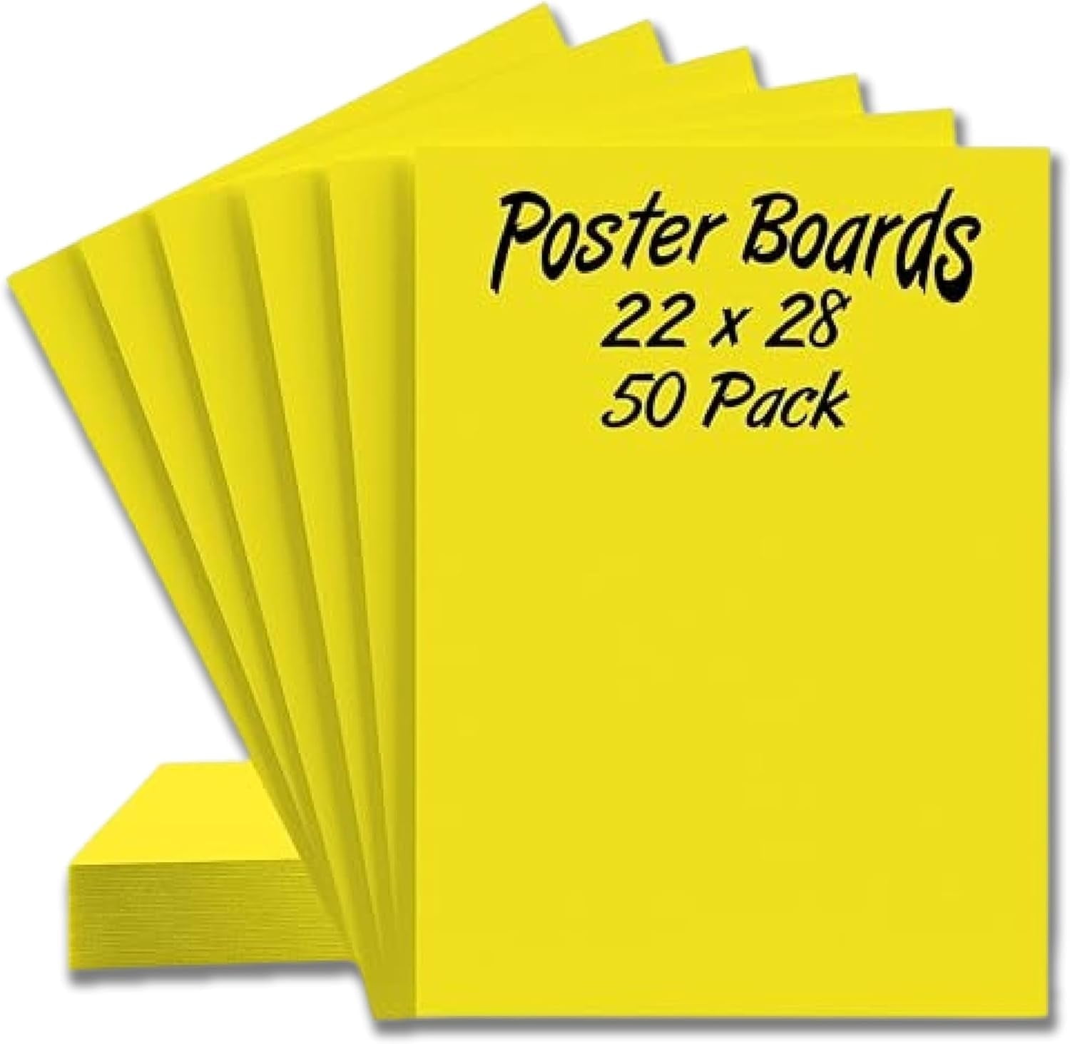 AUKSales Poster Board, 22"x 28", Used in Art & Craft Projects, Easily ...