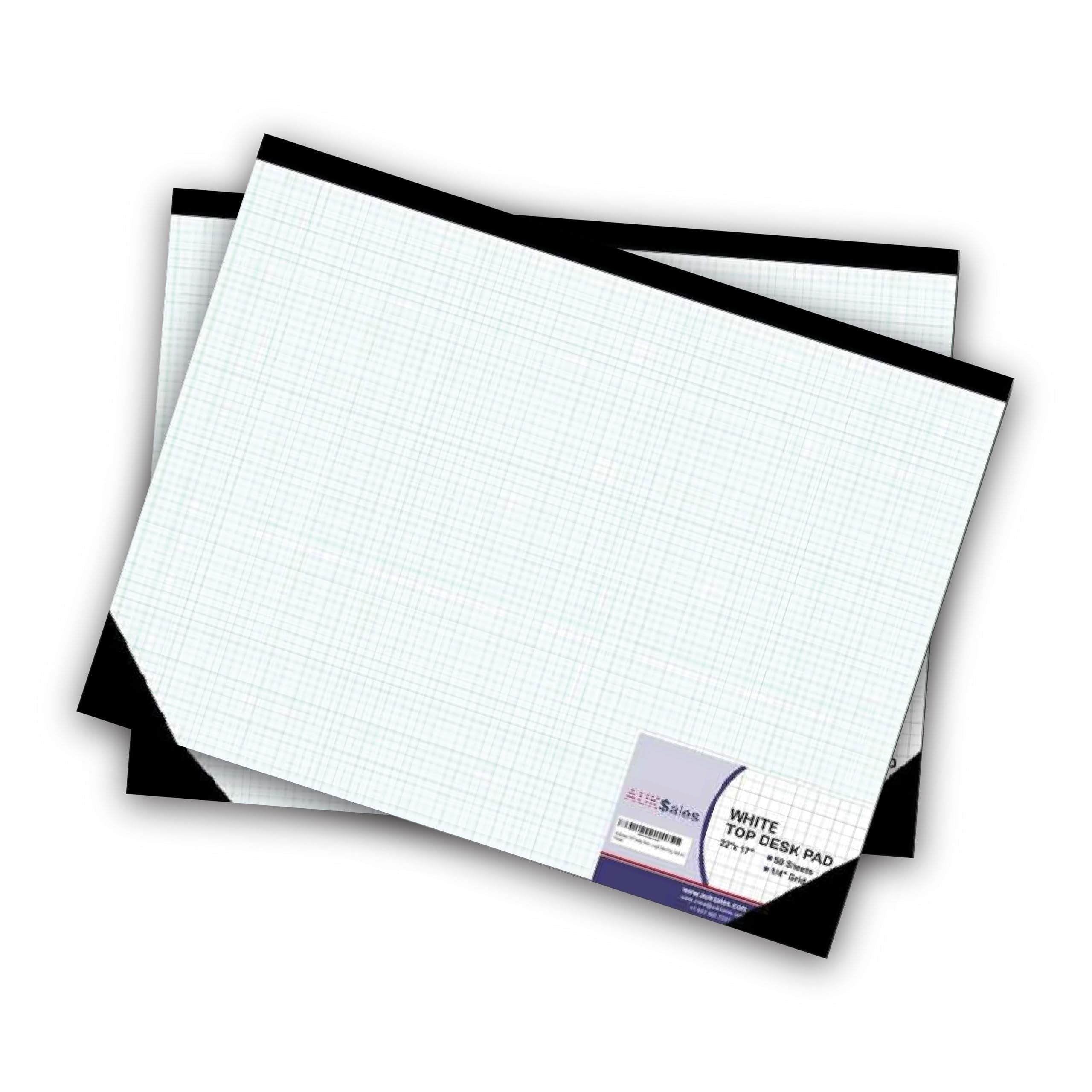 AUKSales TOP Sturdy Graph Desk Pad (Pack of 2), 22"x17", 1/4 Quad Grid ...