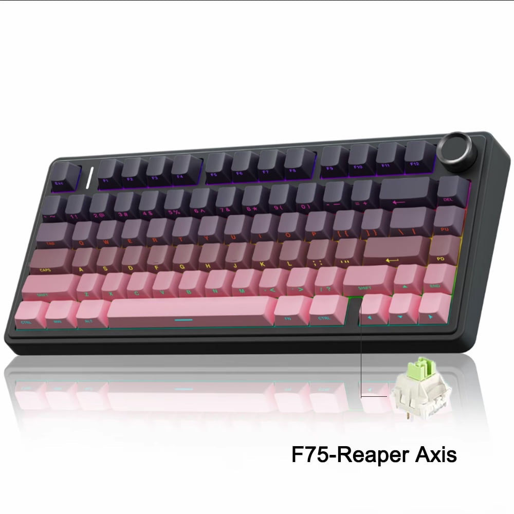 AULA F75 2.4G Wireless/Bluetooth/Wired Gaming Mechanical Keyboard RGB ...