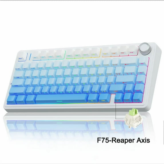 AULA F75 2.4G Wireless/Bluetooth/Wired Gaming Mechanical Keyboard RGB ...
