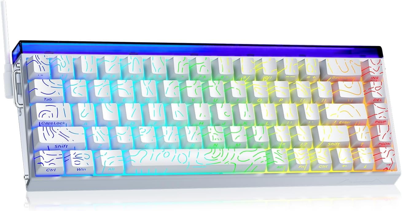 AULA Hero68 HE 60-Key Wired Hall Effect Gaming Keyboard, Magnetic ...