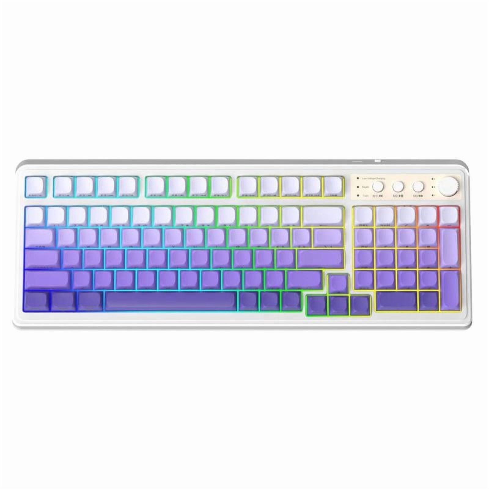 AULA S99 Keys Keyboard, Tri-Mode Bluetooth/2.4GHz/USB-C Cute Cream ...