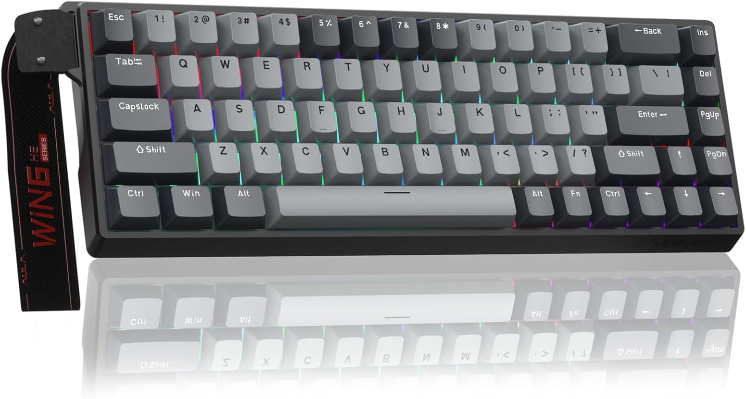 AULA WIN68 HE 68-Key Wired Hall Effect Magnetic 60% Gaming Keyboard ...