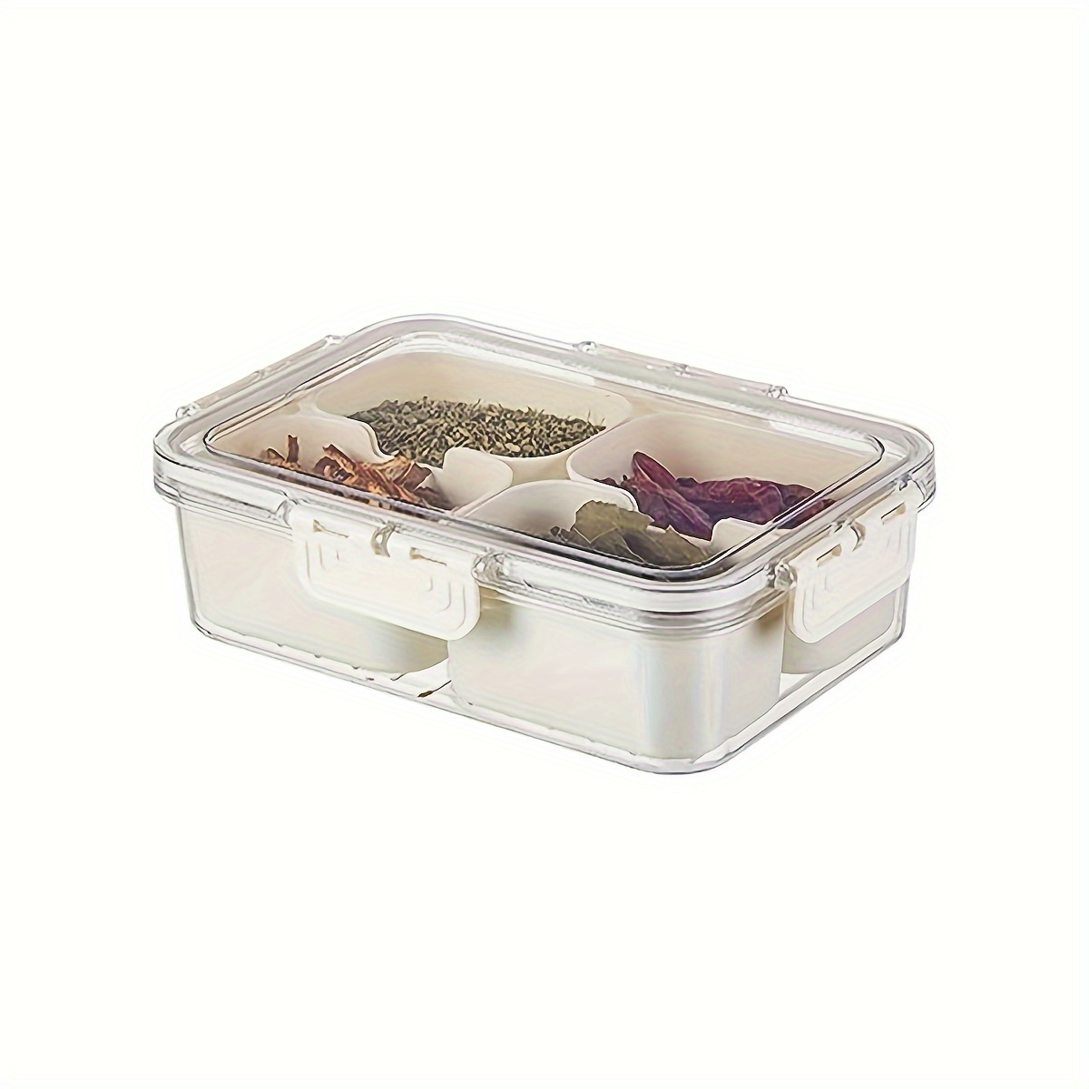 AUMIY 1 Piece Modern Plastic Food Storage Lunch Box with Lid Square ...