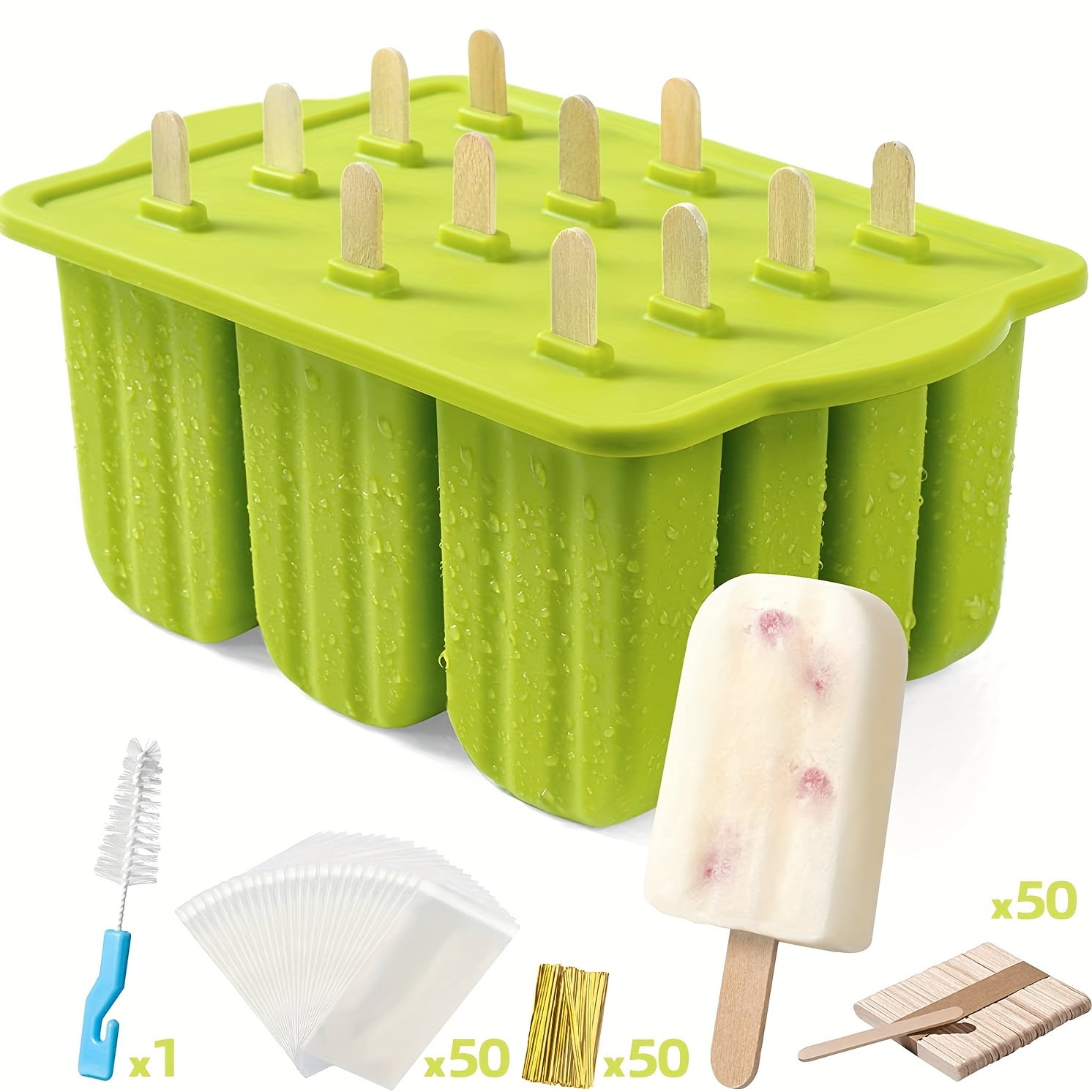 AUMIY 1 Set Popsicle Mold Creative Popsicle Mold Silicone Popsicle Mold ...