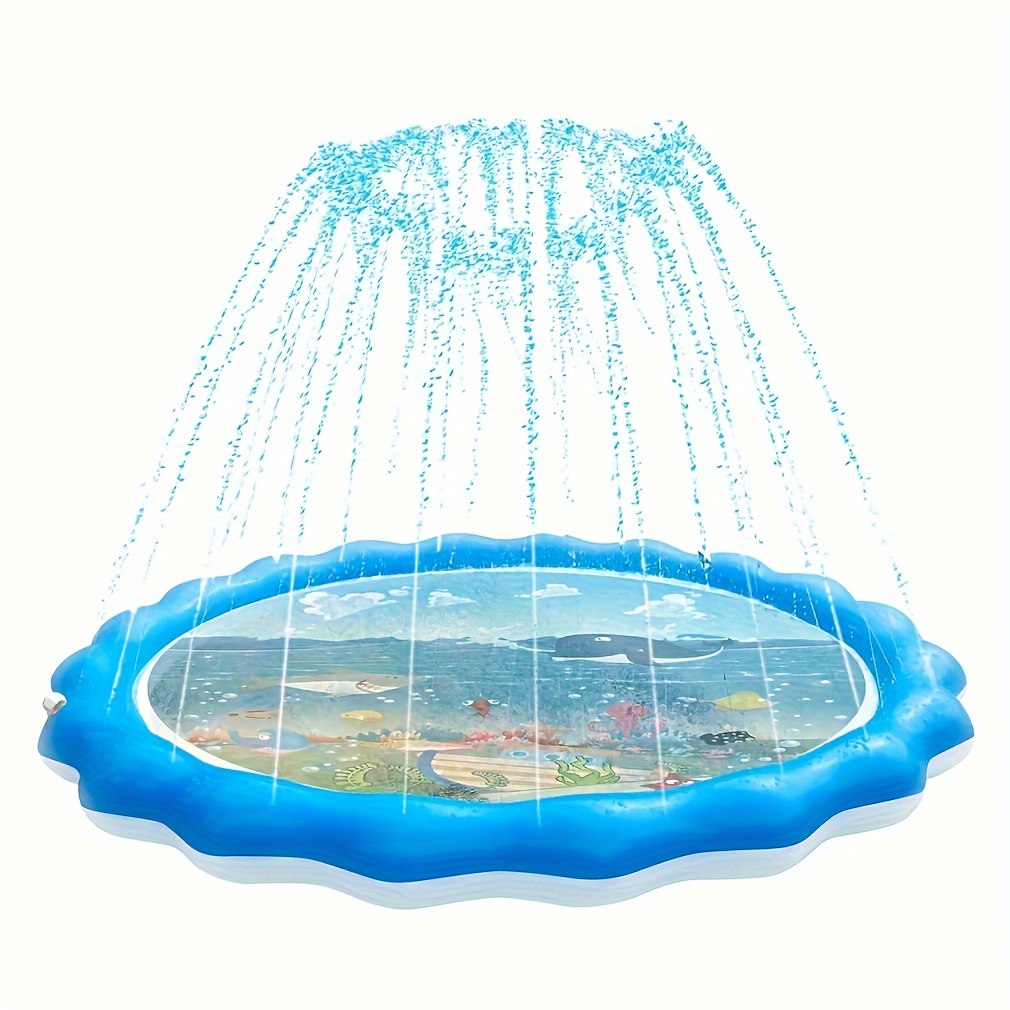 AUMIY 1PC Sprinkler & Splash Outdoor Play Mat Anti Slip Beach Sputter ...