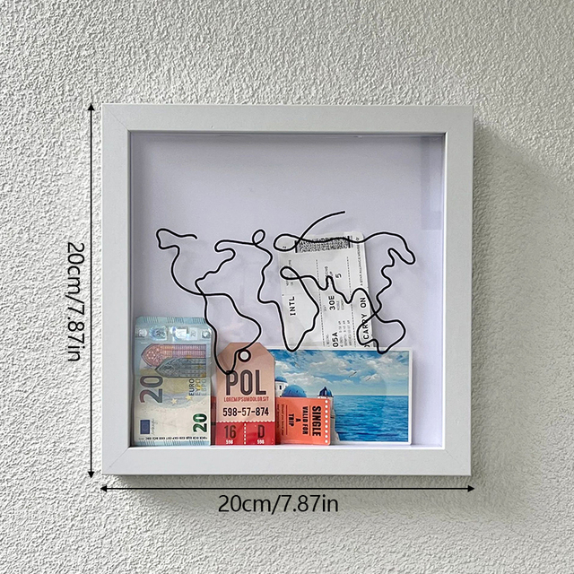 AUMIY 1pc Adventure Archive Boxes Map Box Photo Frame Hanging ...