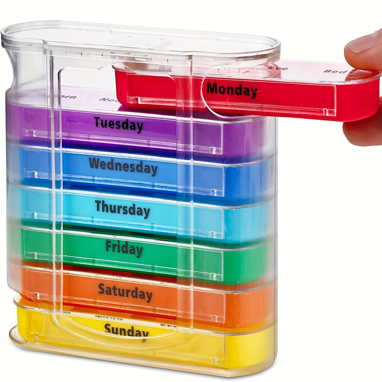 AUMIY 1pc Organize Your Medication With This Weekly Pill Organizer - 4 ...