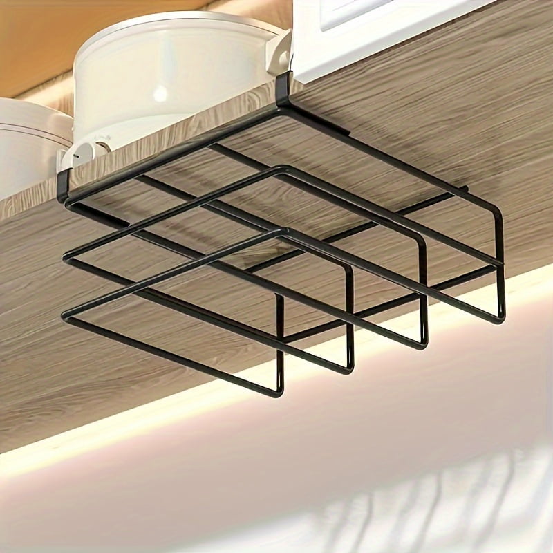 AUMIY 1pc Storage Holders Stainless Steel Under Cabinet Storage Rack ...