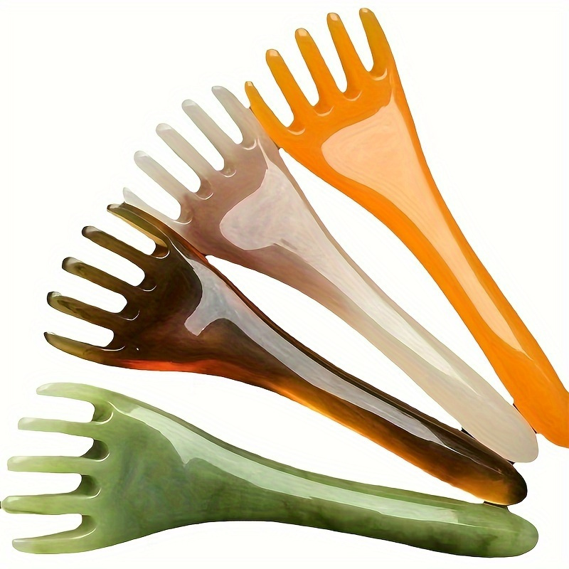 AUMIY 4-Piece Scalp Massager Set Portable Handheld Gua Sha Back and ...