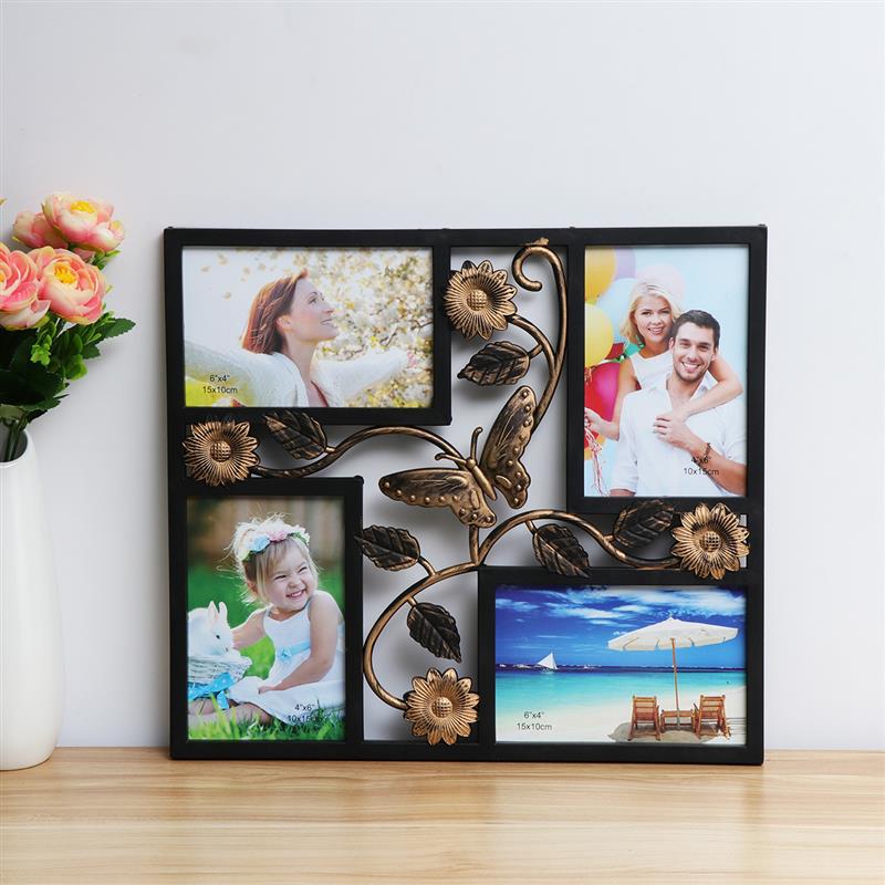 AUMIY 4 Wall Decor Photo Frame Opening Picture Frames Collage Display ...