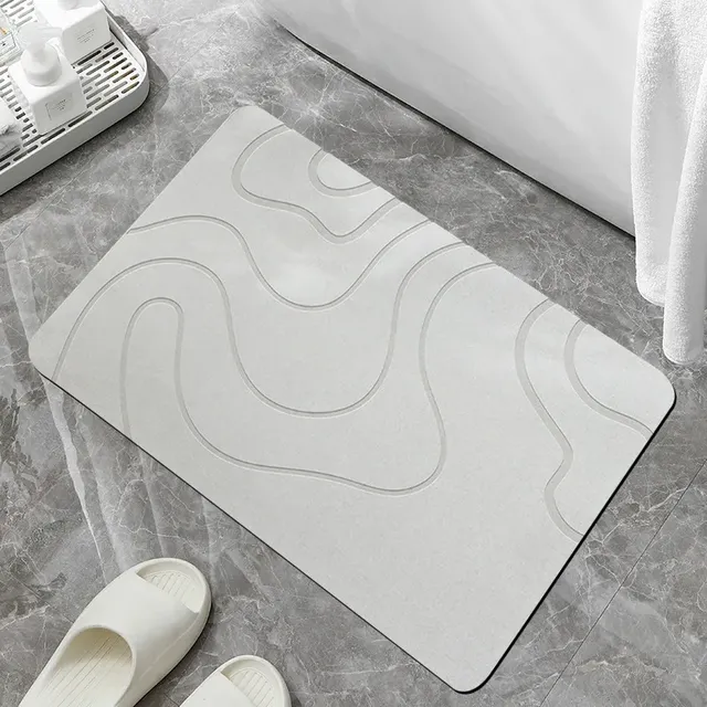 AUMIY 4Pcs Diatom Mud Carpet Water-absorbent Mats Bath Floor Mats ...