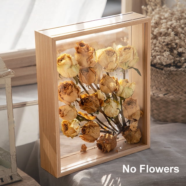AUMIY 4cm Deep Transparent Shadow Box Frames Bouquet Display Flower ...
