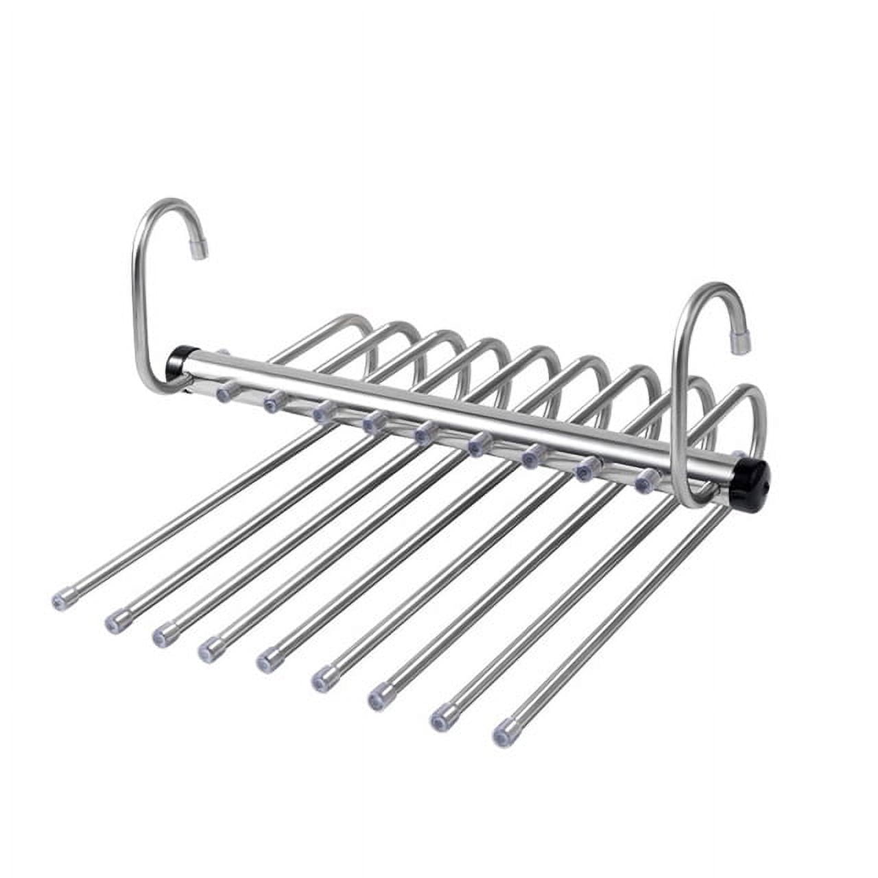 AUMIY 5/9 Layer Pants Storage Hanger Folding Telescopic Multi-Layer ...