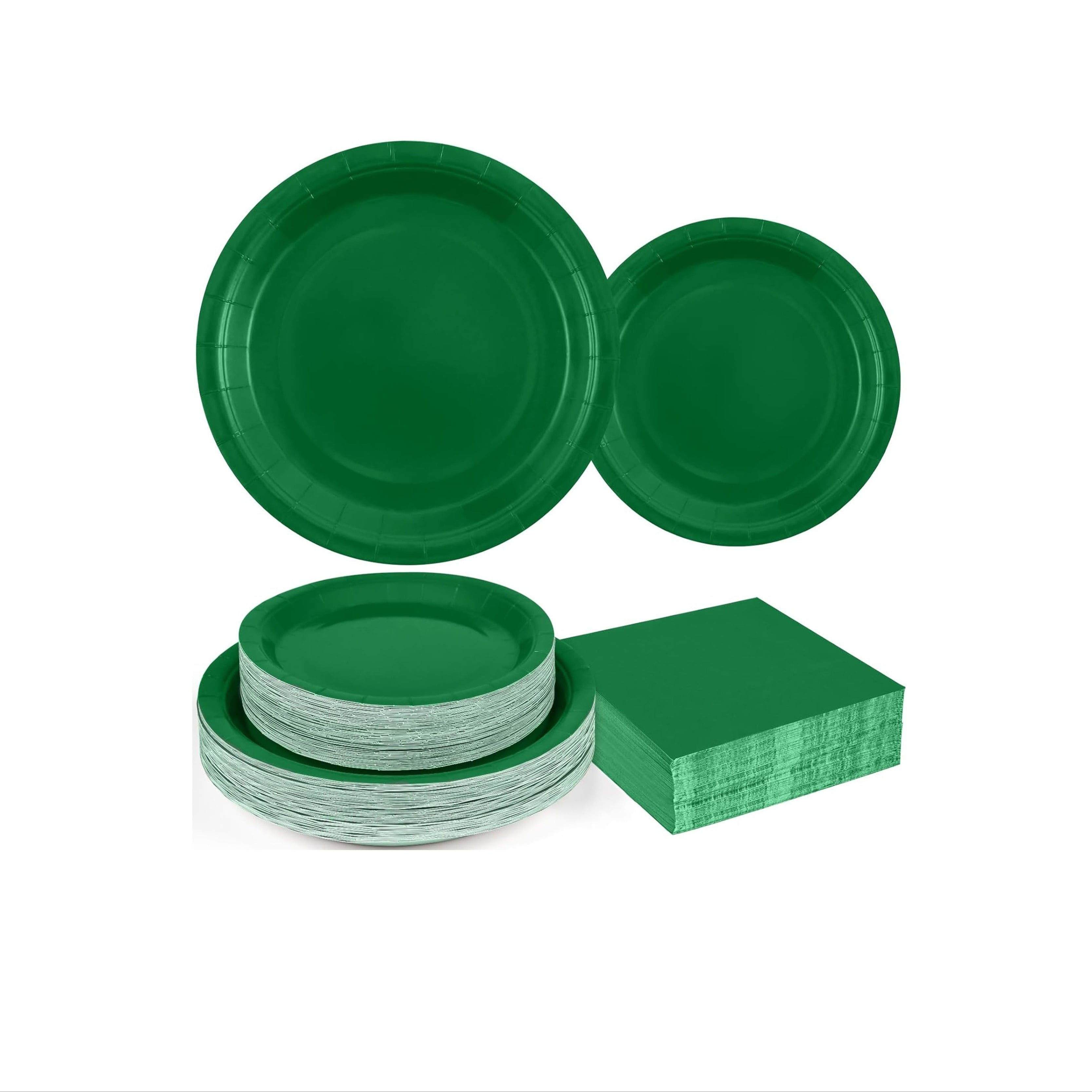 AUMIY 52 Pieces Disposable Paper Plate Set - Vibrant Party Tableware ...