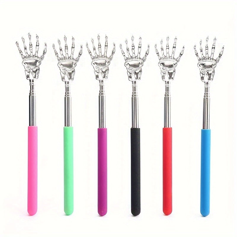 AUMIY 6-Piece Stainless Steel Telescopic Back Scratchers - Extendable ...