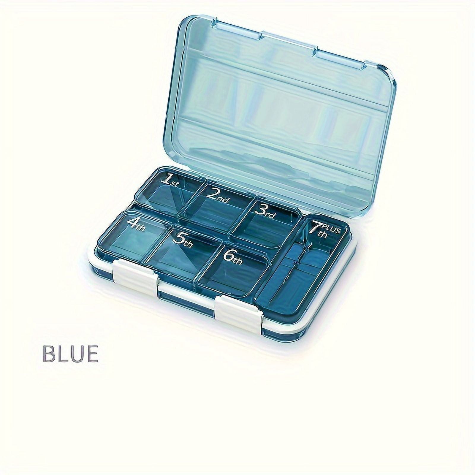 AUMIY 7-Day Pill Organizer Box Weekly Medication Reminder Portable ...