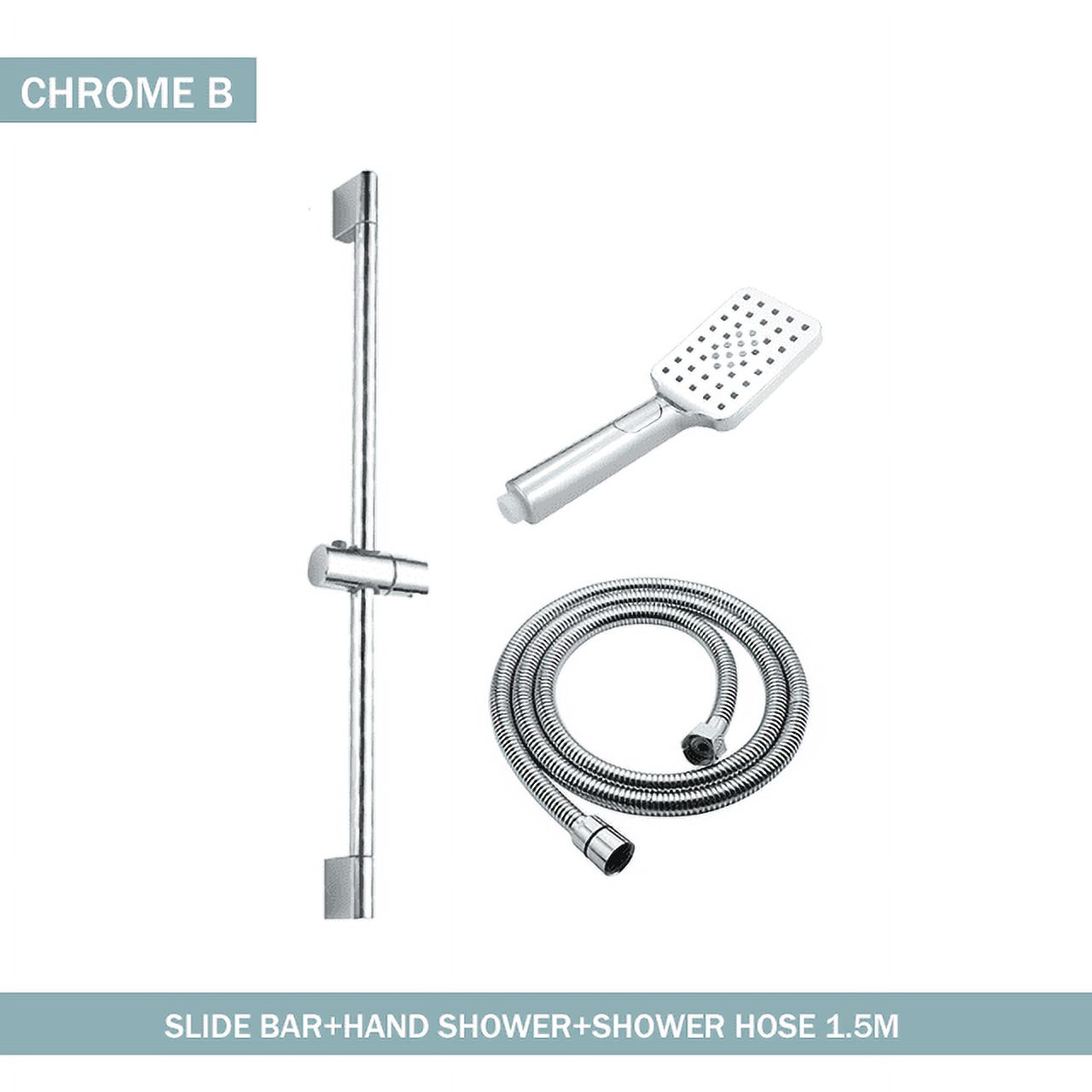 AUMIY Chrome Brushed Gold Matte Black Gray Sliding Manual Shower ...
