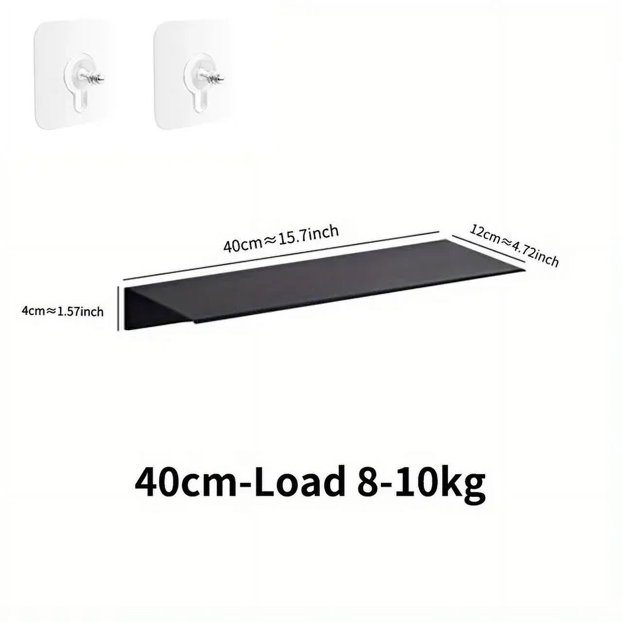 AUMIY Floating Rustic Bathroom Wall Shelf No Drilling Storage Ledge ...