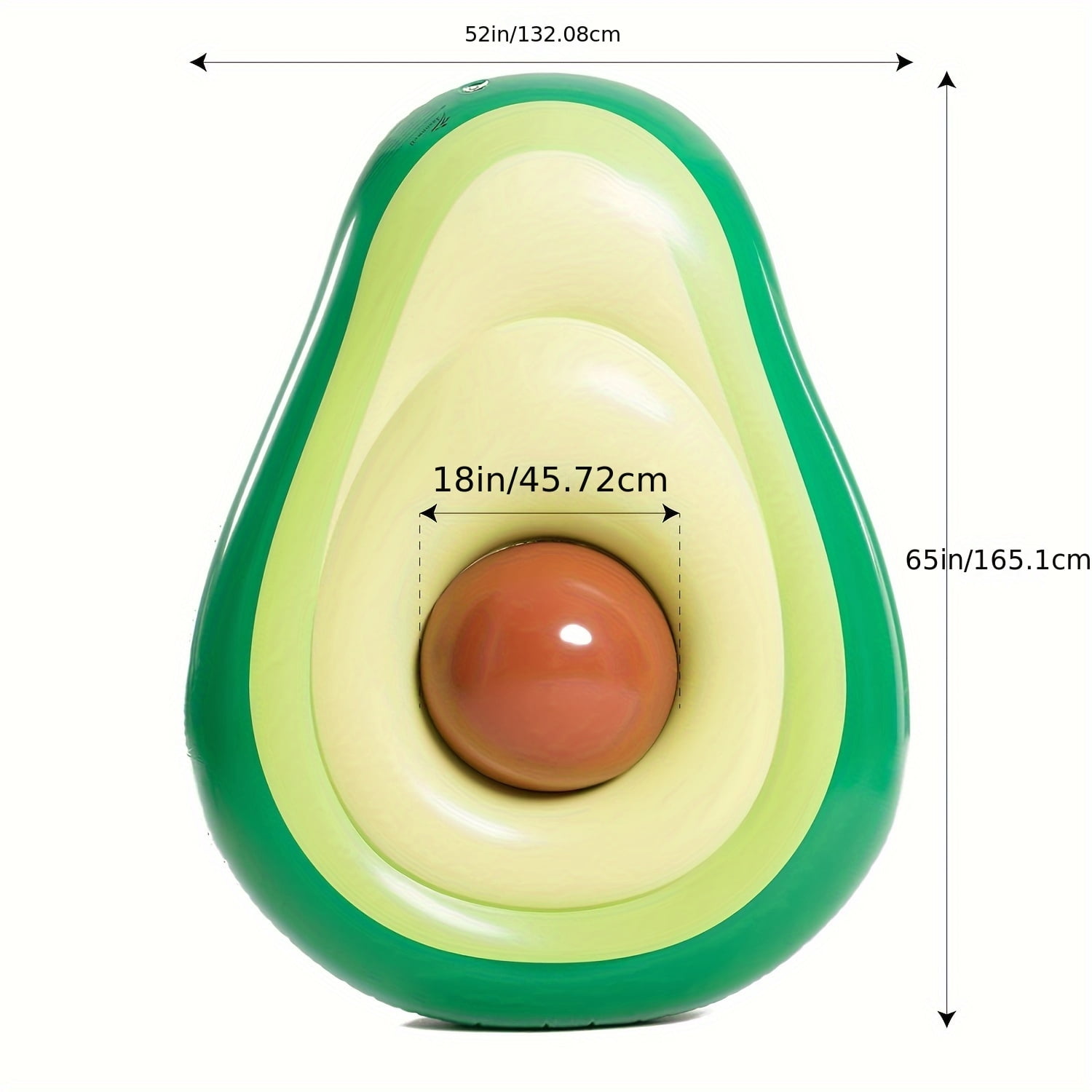 AUMIY Giant Avocado Inflatable Pool Float With Ball - Fun Large Blow-Up ...