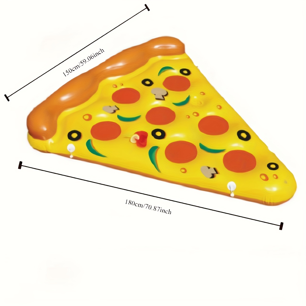 AUMIY Giant Inflatable Pizza Slice Pool Float Fun Pool Floaties Swim ...