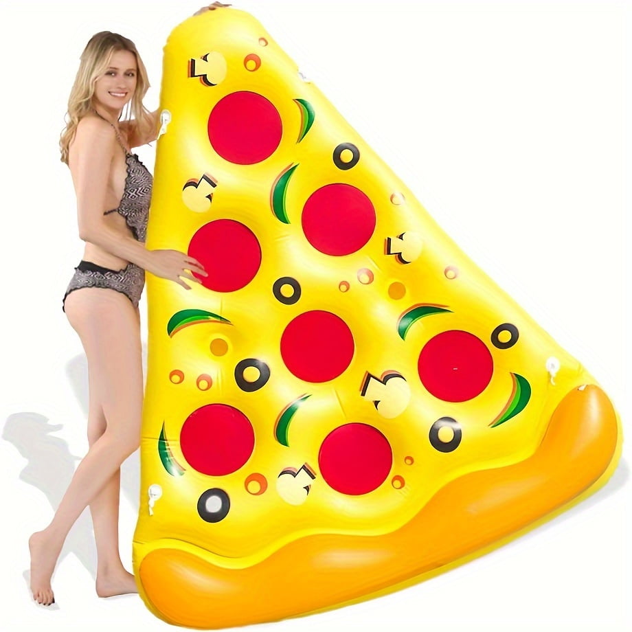 AUMIY Giant Pizza Slice Pool Float - Fun and Comfortable Lounge for Beach and Pool Parties ...