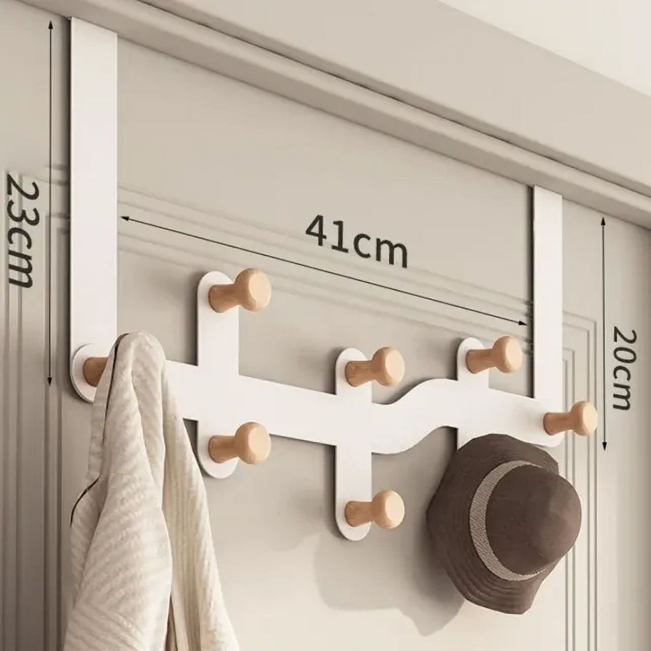 AUMIY Hat Kitchen Accessories Door Bathroom Rack Cloth Simple Hanger ...