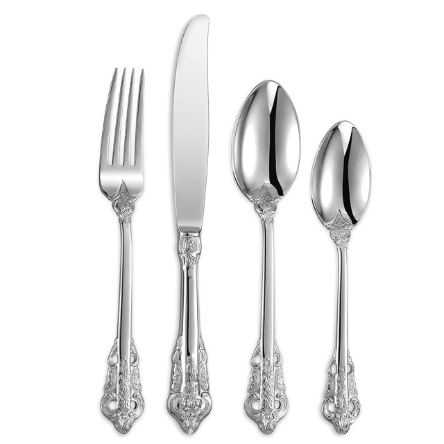 AUMIY High Quality Vintage 304 Stainless Steel Spoon Fork Flatware ...