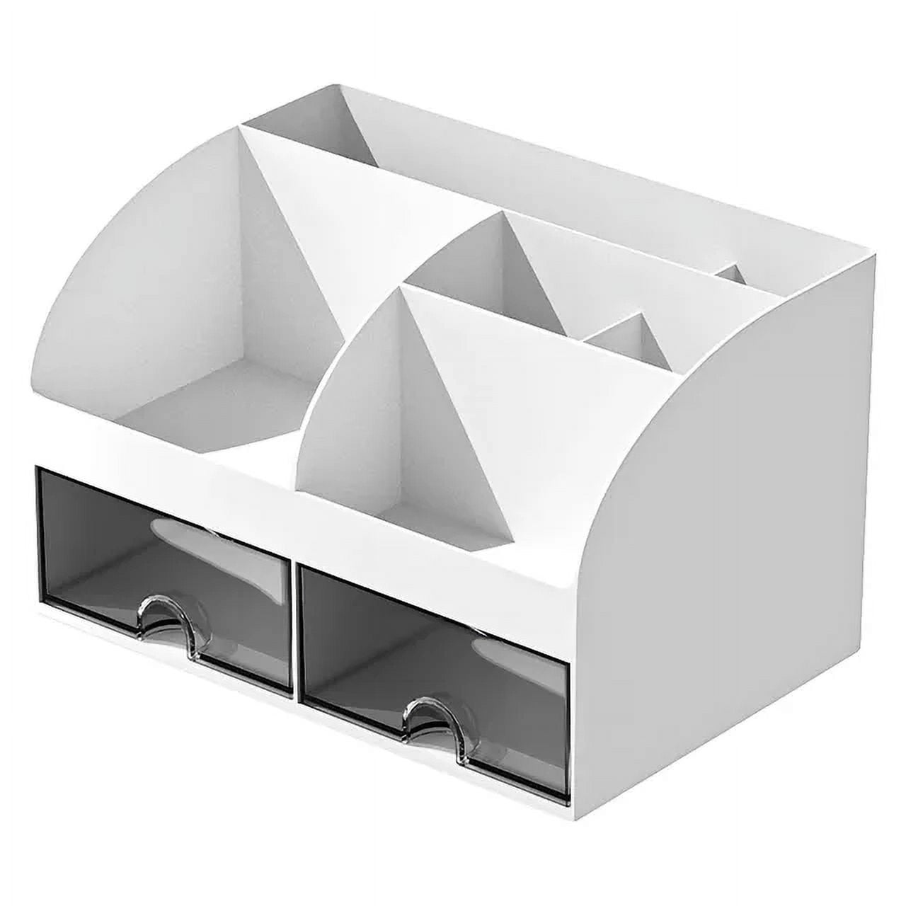 AUMIY Home Office Desktop Stationery Storage Box 6 Compartments 2 ...