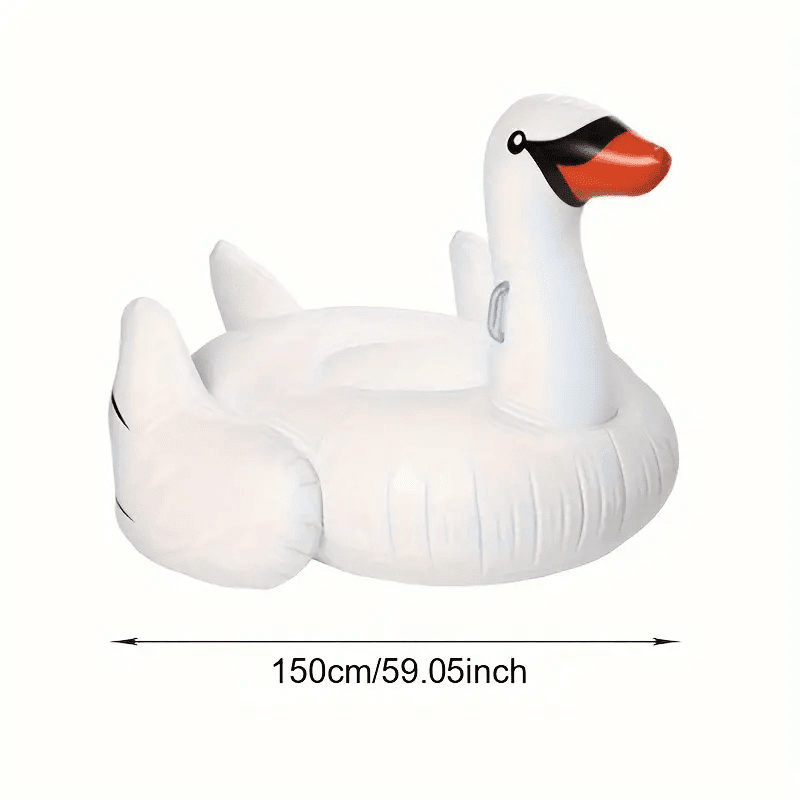 AUMIY Inflatable Swimming Ring Giant Swan Floating Bed Holiday Party ...