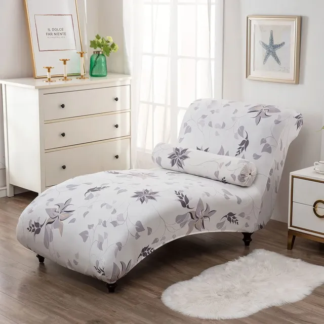 AUMIY Jacquard Armless Sofa Bed Cover Soft Elastic All-inclusive Couch ...