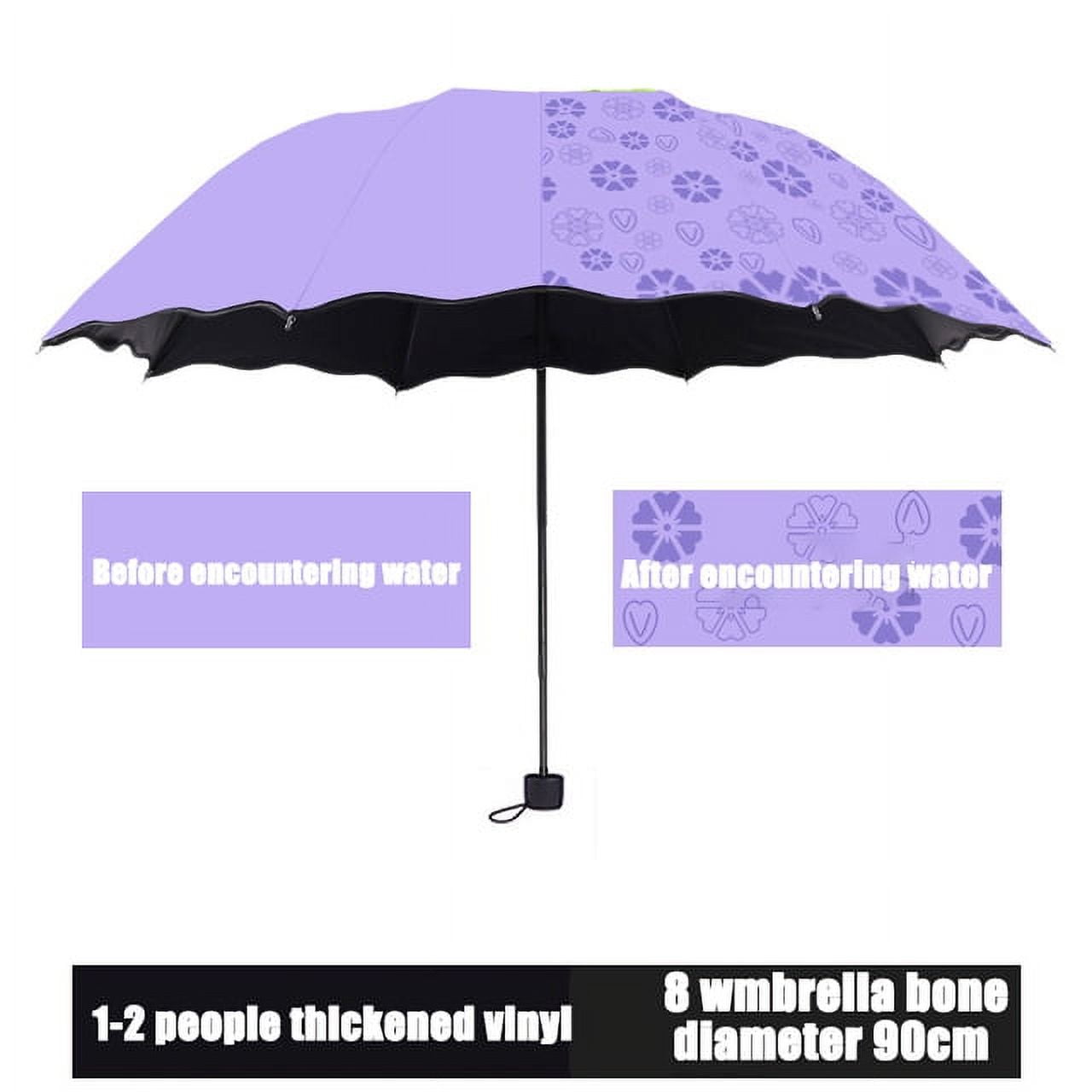 AUMIY Ladies Portable Umbrella Windproof 3-Folding Blossoms In Water ...