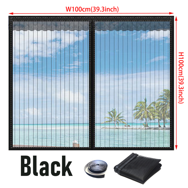 AUMIY Magnetic Window Screen Screen Door Mesh Window Screen Curtain ...