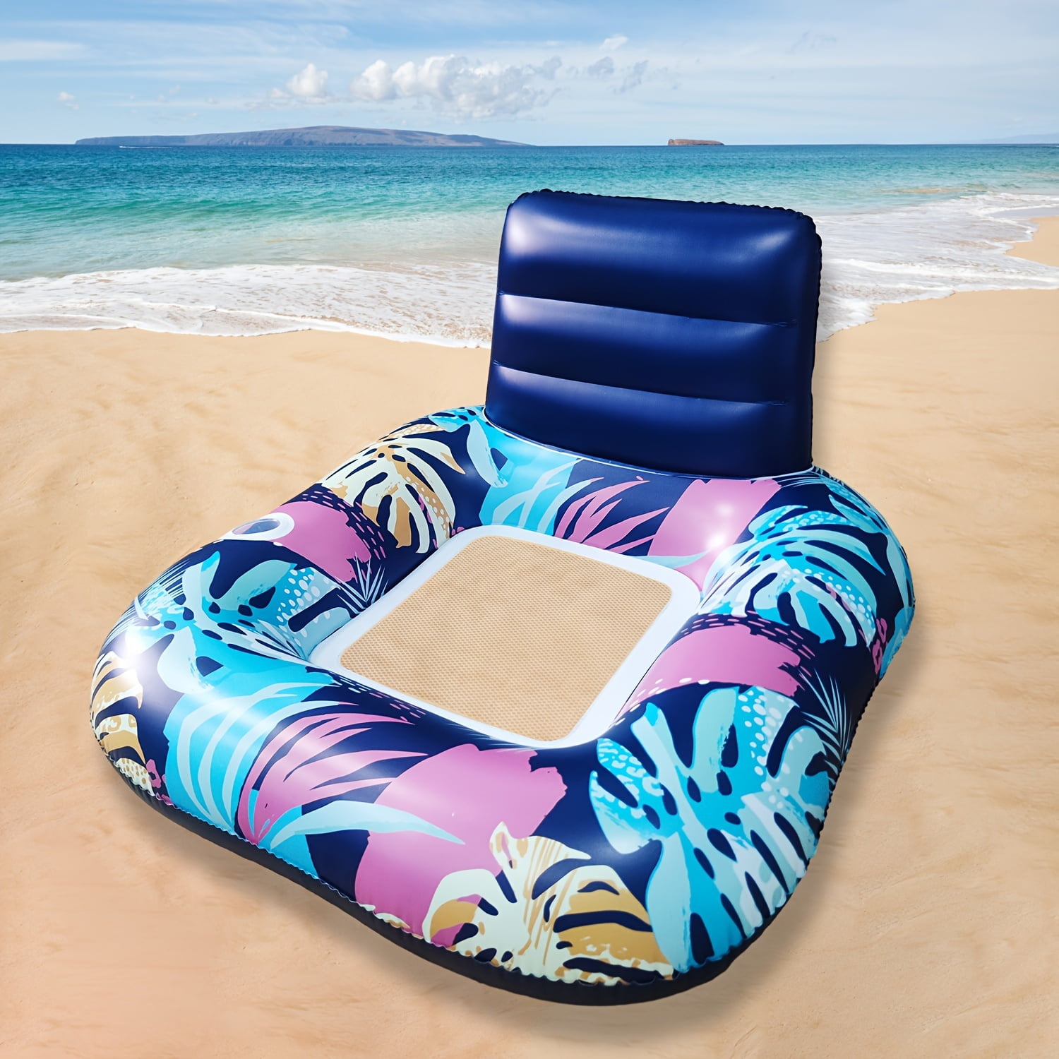 AUMIY New Inflatable Adult Swimming Pool Water Sofa Chair With Beverage ...