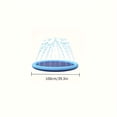 AUMIY PVC Pet Sprinkler Mat Slip-Resistant Dog Splash Pad with ...