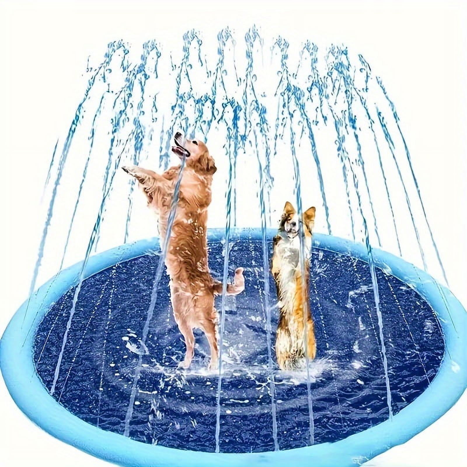 AUMIY Pet Splash Pad With Sprinkler Anti-Slip Dog Pool Durable Outdoor ...